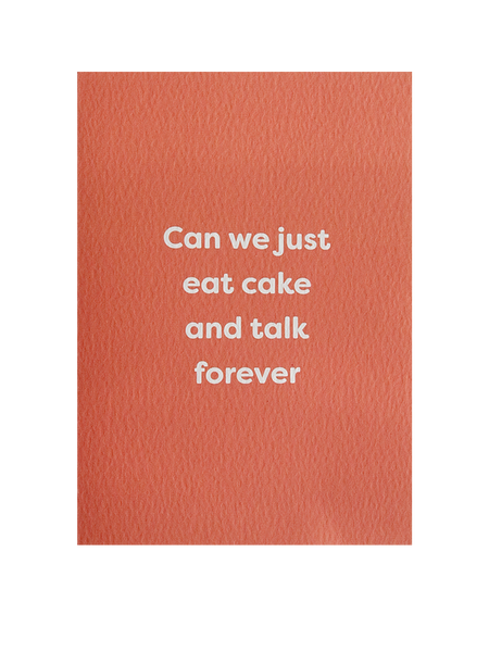 Can We Just Eat Cake and Talk Forever Card | Afternoon Crumbs | Surrey